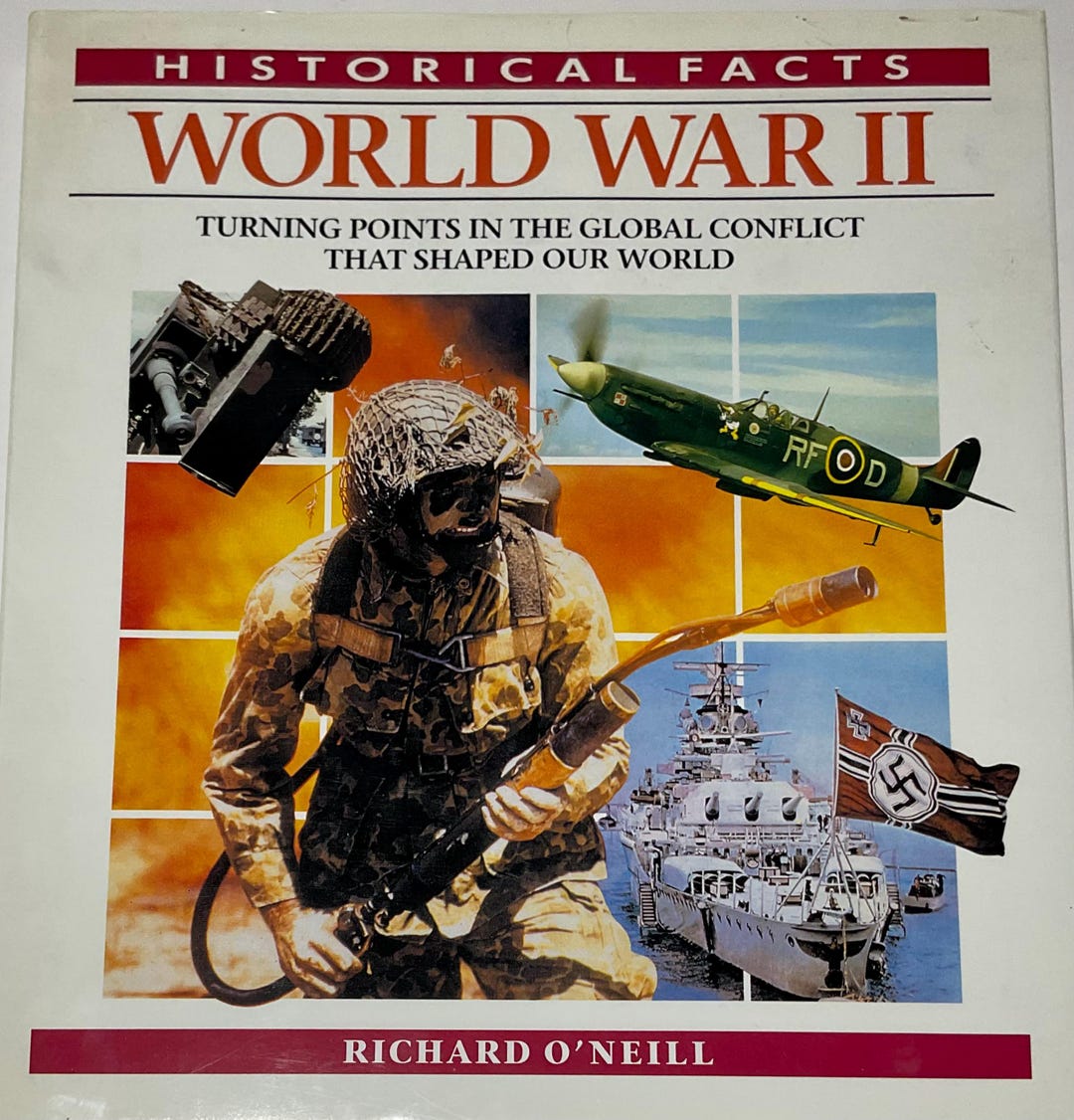 Vintage World War II History Book – Illustrated Hardcover, 1992 - Etsy