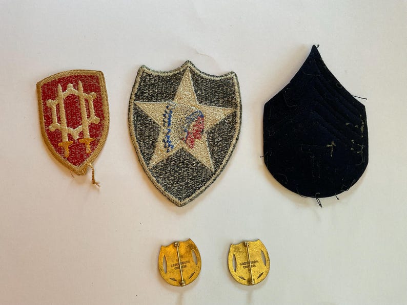 Vintage WWII US Army 2nd Infantry Division Militaria Lot - Etsy