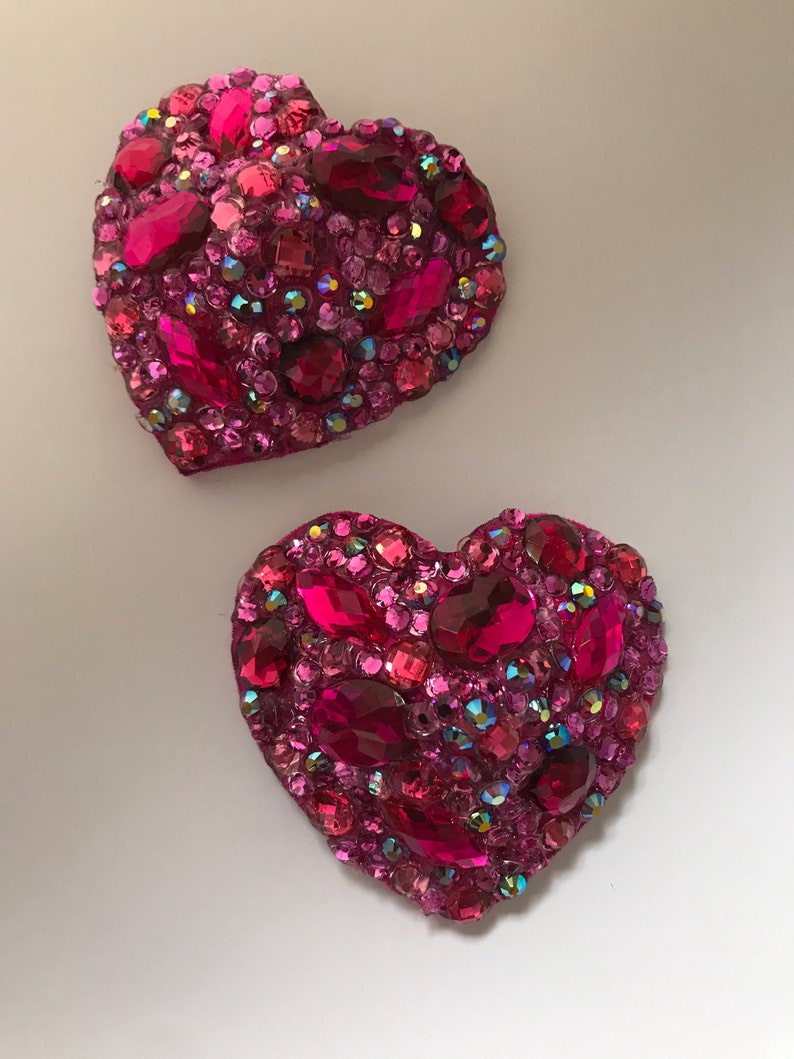 Fuchsia Heart Shaped Pasties | Etsy