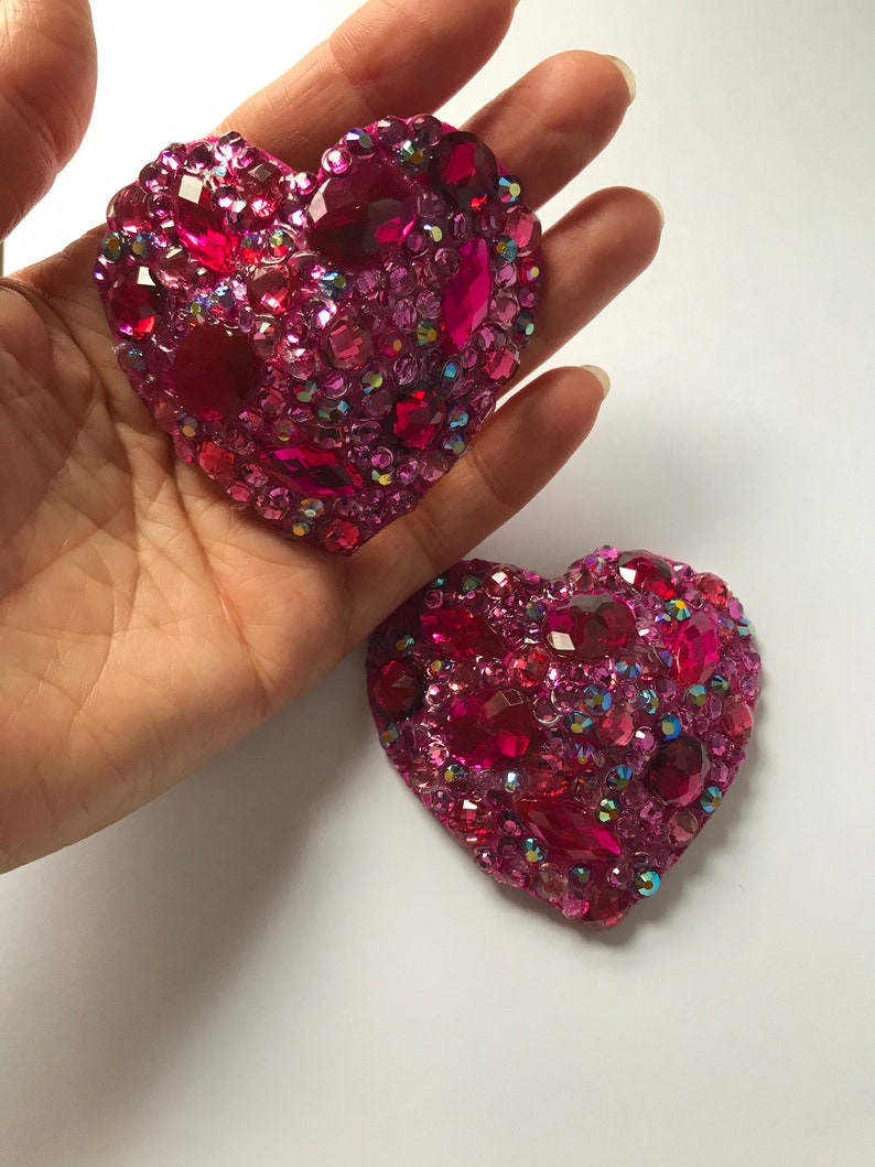 Fuchsia Heart Shaped Pasties | Etsy