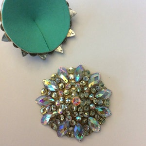 Crystal AB Pasties, Pointy Stones, Gold Base, Champagne Stones - Etsy