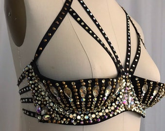 Showgirl Panty and Half Moon Bra Set | Etsy