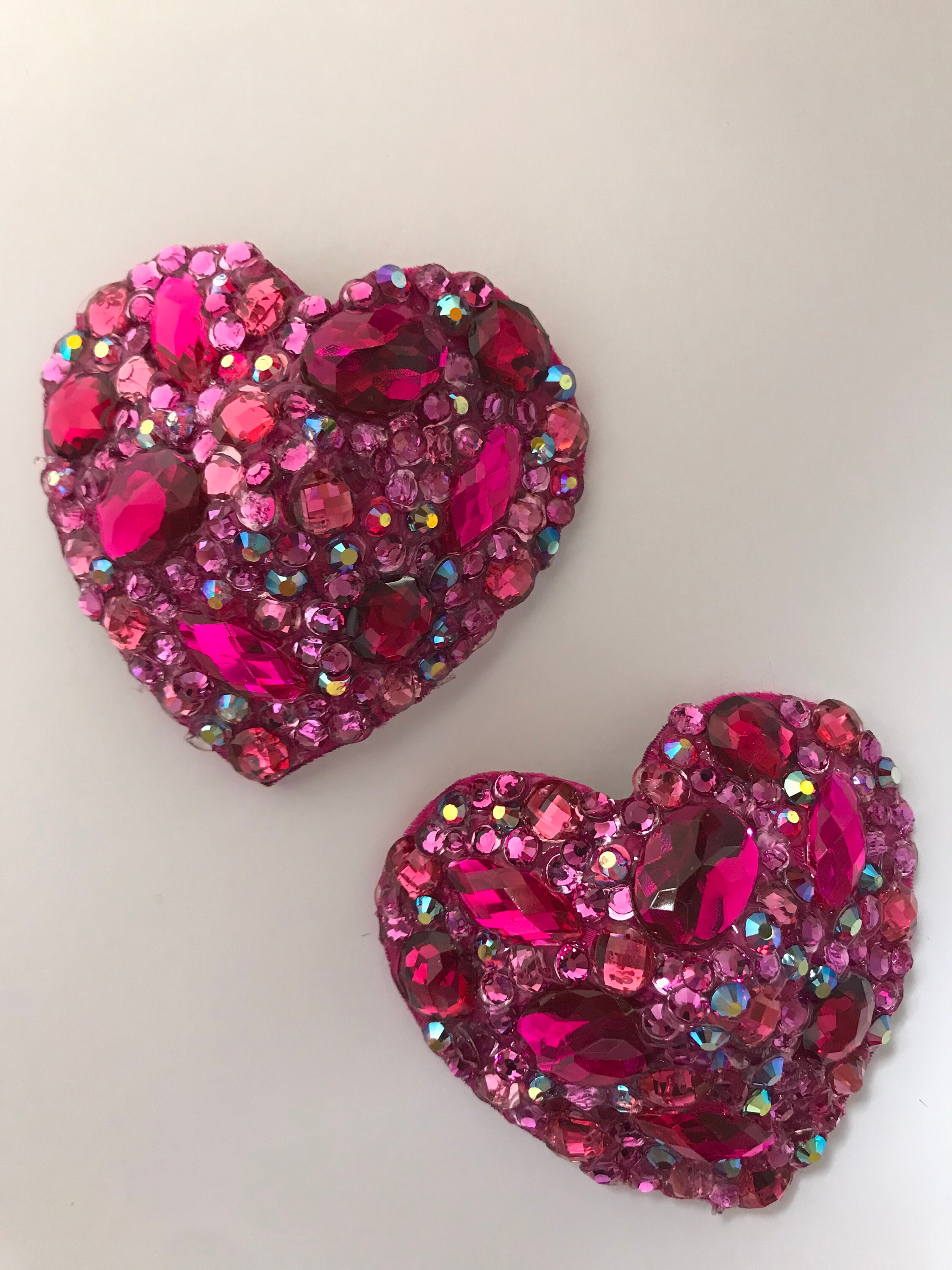 Fuchsia heart shaped pasties | Etsy