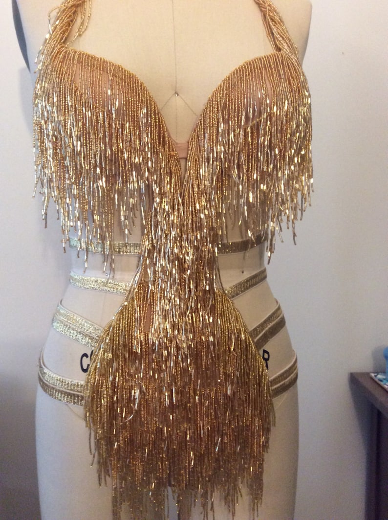 Beaded Fringe Shimmy Costume - Etsy