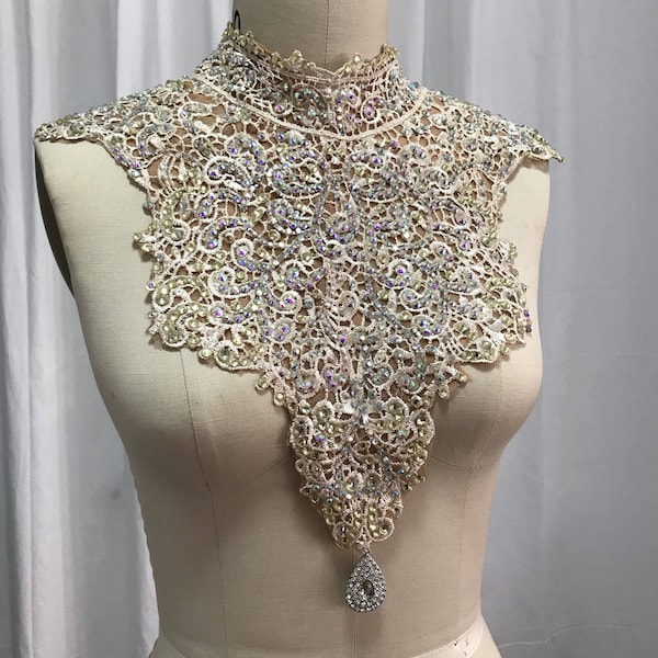 Lace Bib Necklace - Etsy