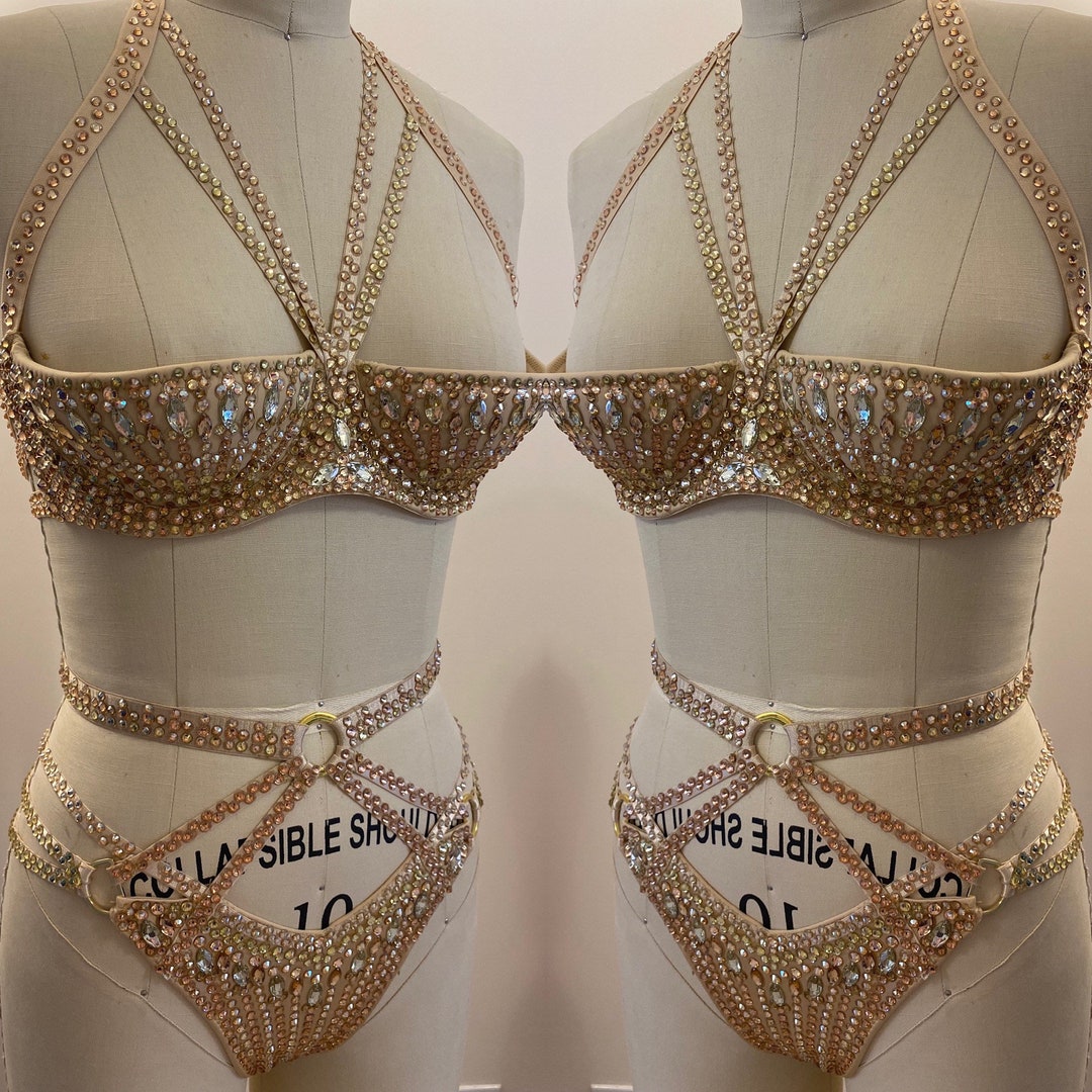 Demi Bra and Panty Set, Boom Boom Panty - Etsy