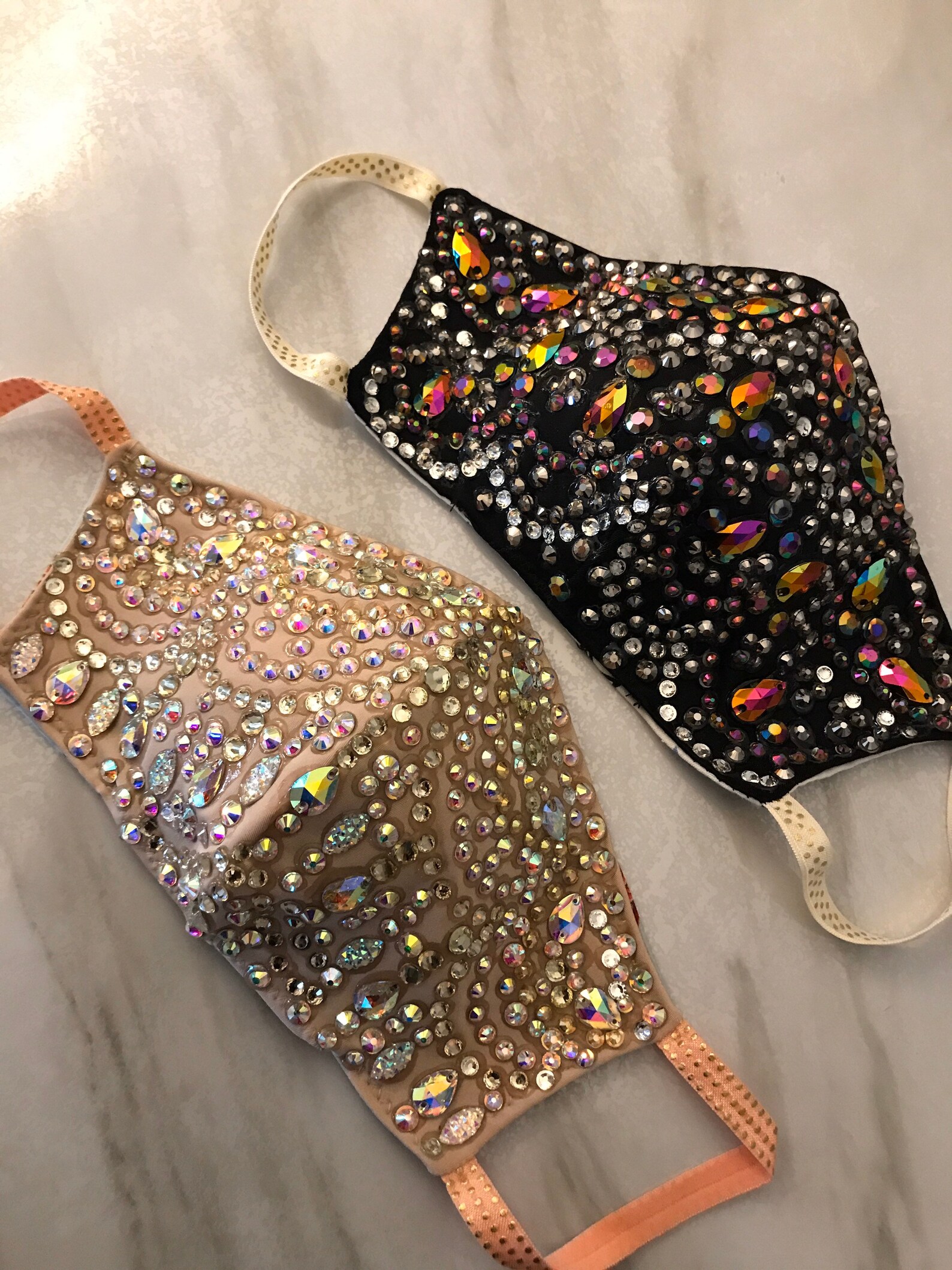 Rhinestoned Bejeweled Beaded Face Mask Fashion Mask | Etsy India