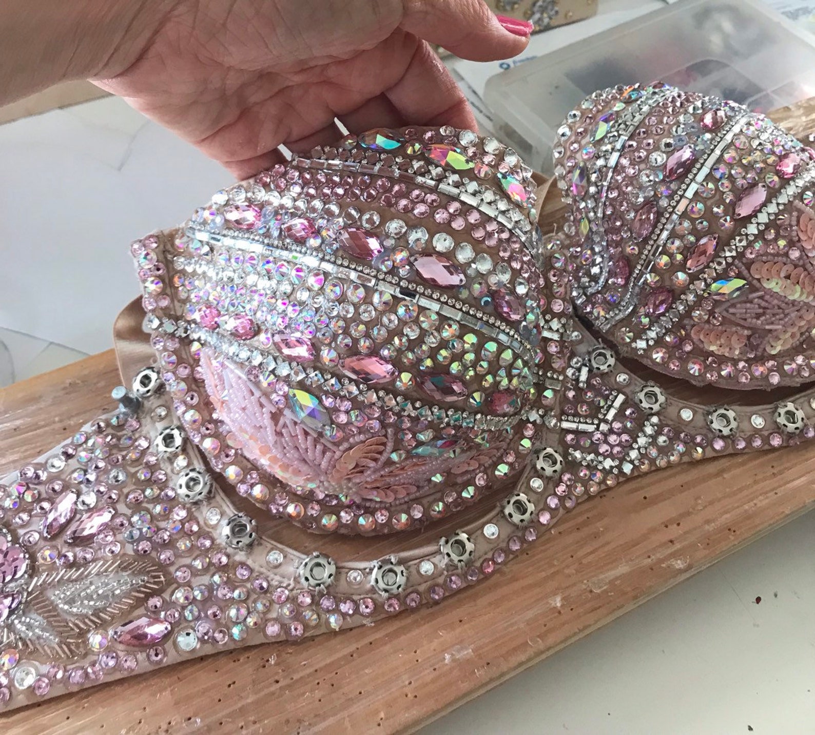 Burlesque Tear Away Cups Brapink - Etsy