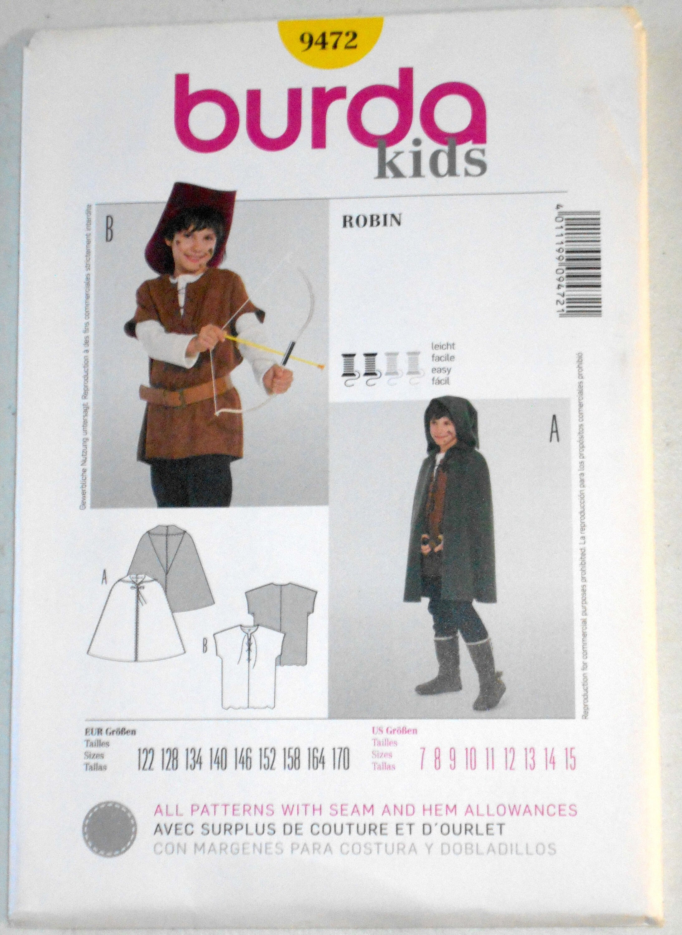 Burda , RH Sewing Patterns Historical Styled Costume Patterns - Etsy