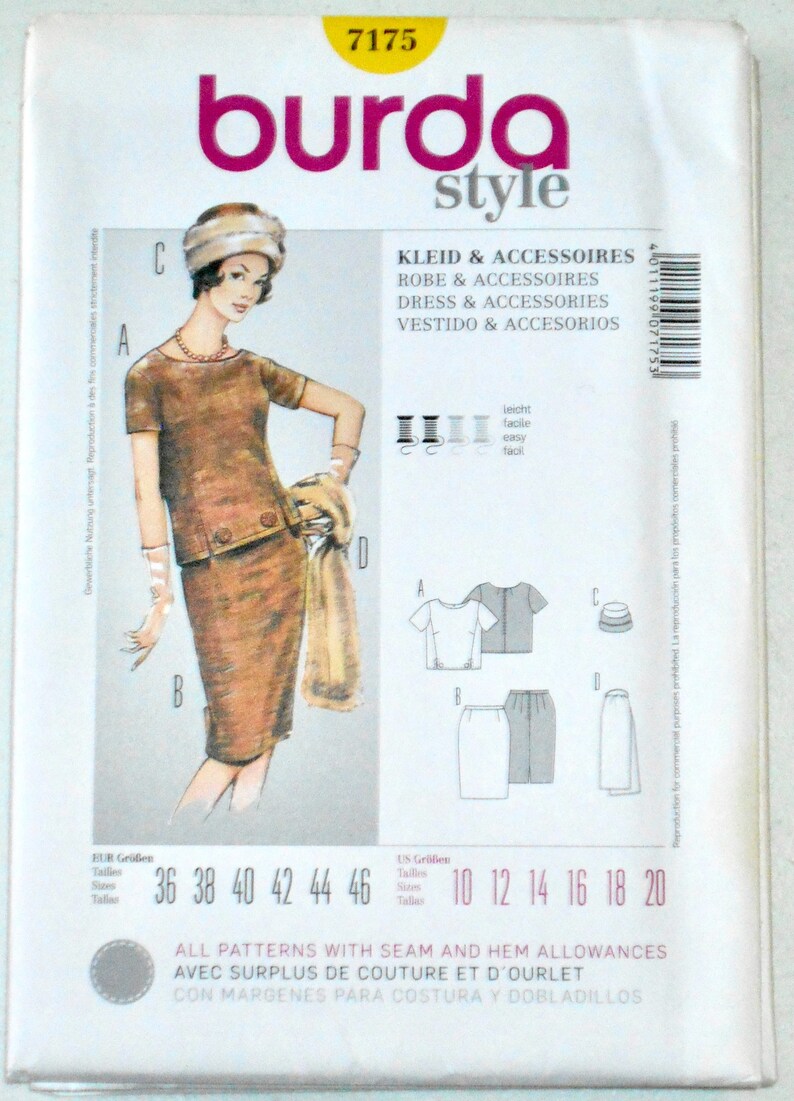 Burda , RH Sewing Patterns Historical Styled Costume Patterns - Etsy