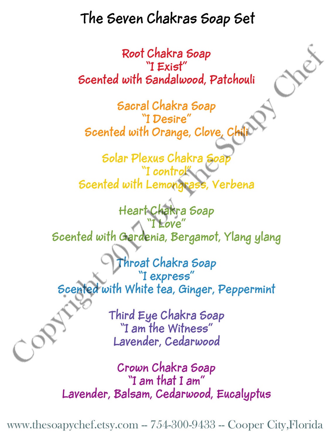Seven Chakras Soap, Seven Chakras, 7 Chakras Soap, 7 Chakras, Chakra ...