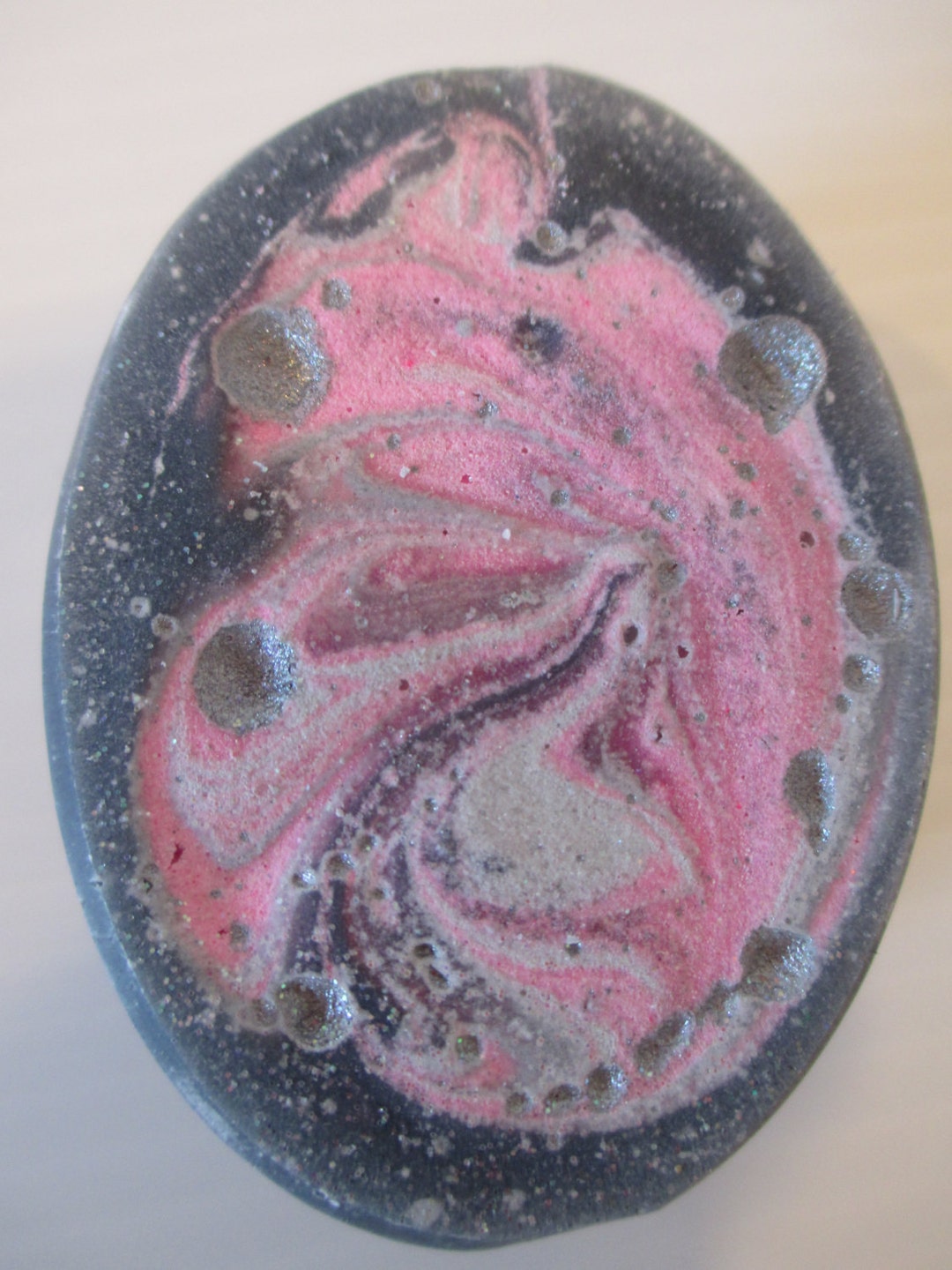 Galaxy Soap, Space Soap, Swirly Soap, Black and Pink Soap, Handmade ...