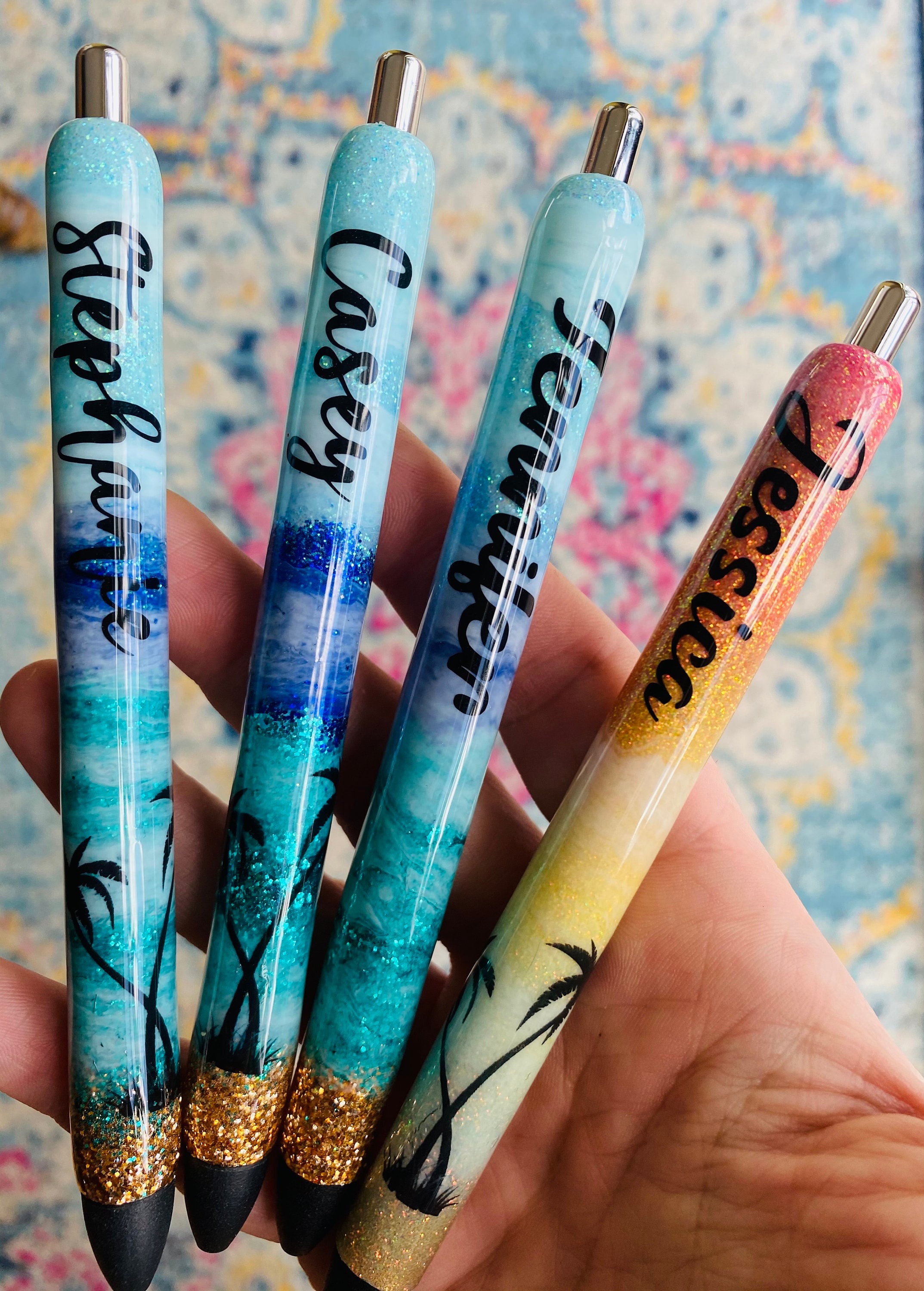 Custom Refillable Glitter Gel Pen With Box Design and | Etsy