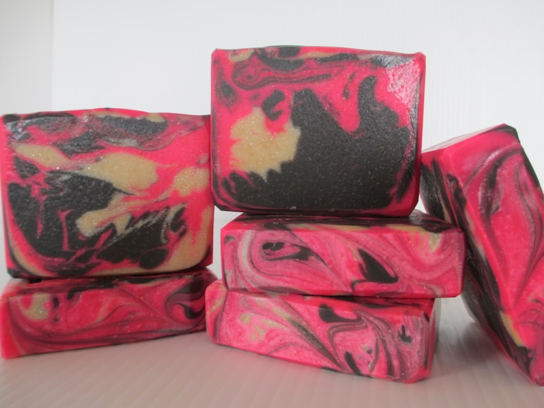 Neon Soap, Hot Pink Soap, Party Girl Soap, Gift for Girls, Swirly Soap ...