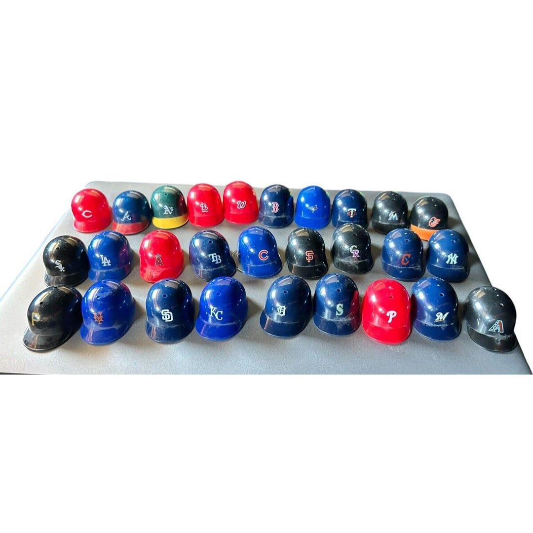 Lot of 28 Pocket Mini 2" Plastic MLB Baseball Helmets Gum Ball - Etsy