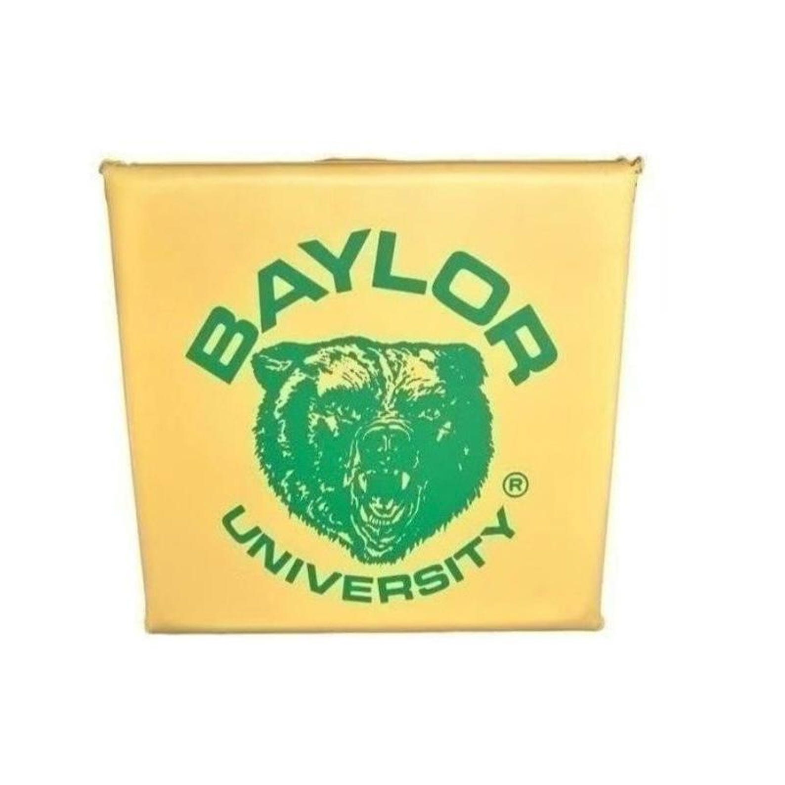 Baylor University Green & Yellow Stadium Seat Cushion - Etsy