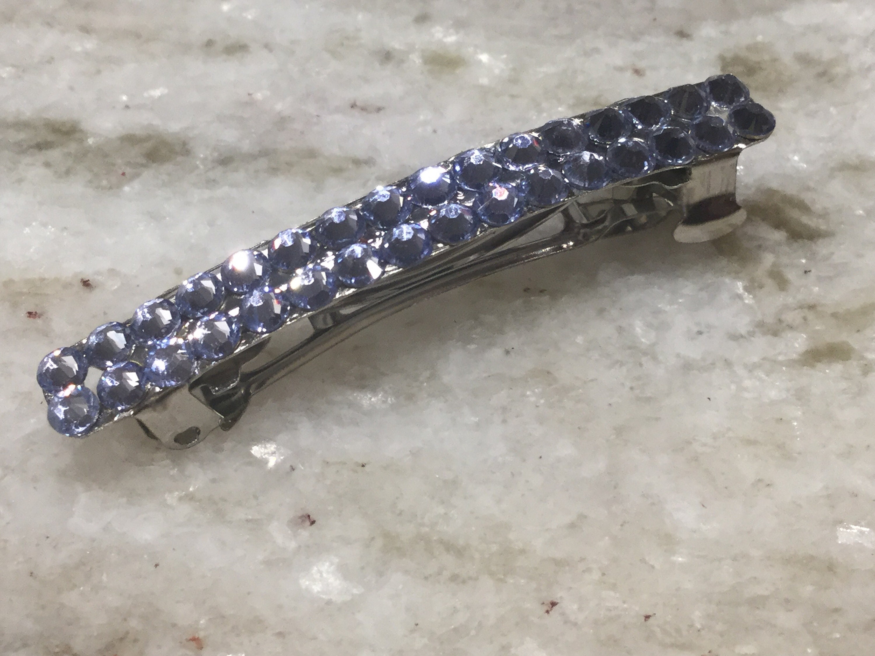 Stunning 2 inch GLAM Rhinestone Barrette made with Swarovski | Etsy