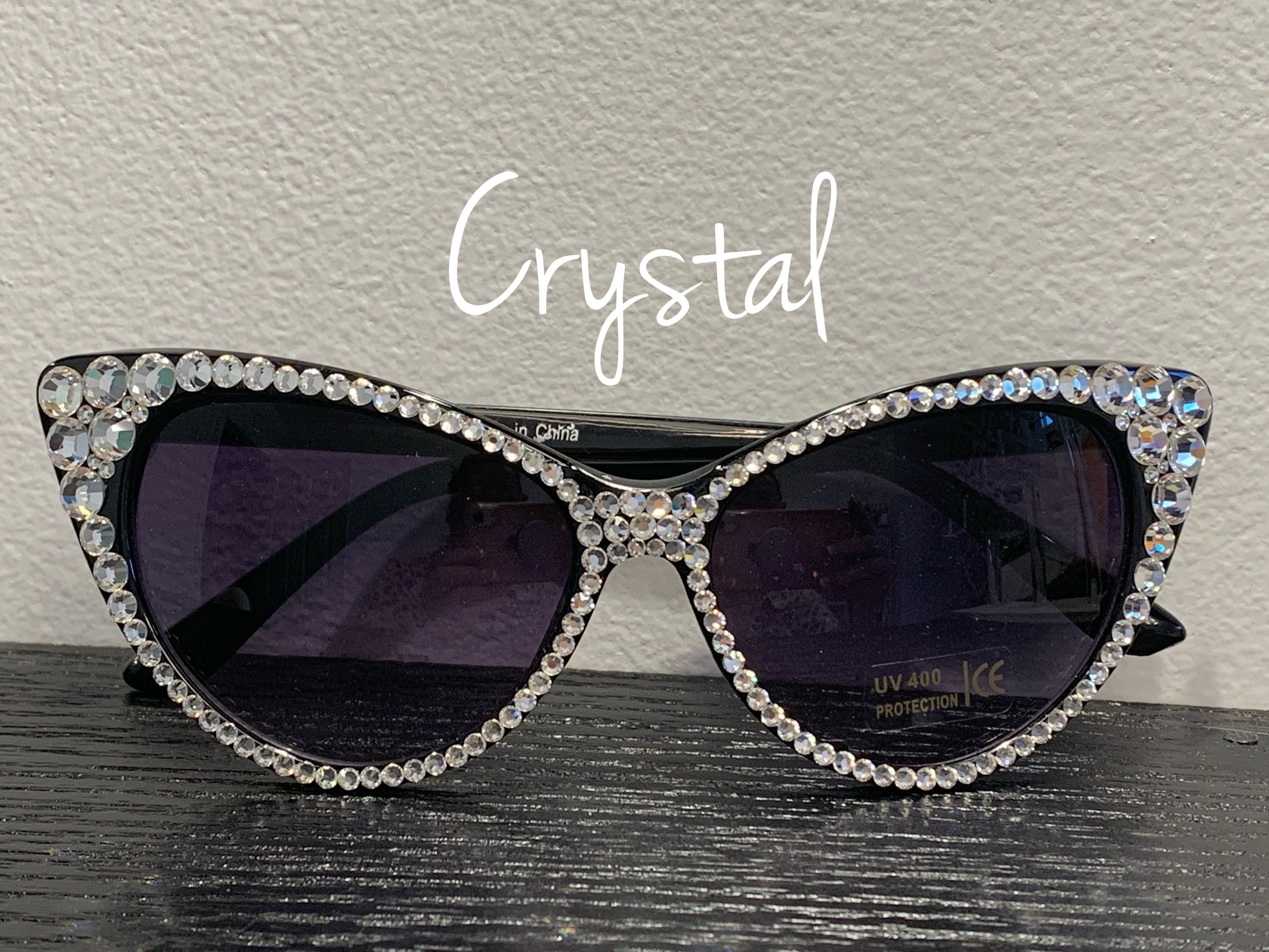 Gorgeous Crystal Rhinestone Cat Eye Glam Sunglasses SUPER - Etsy
