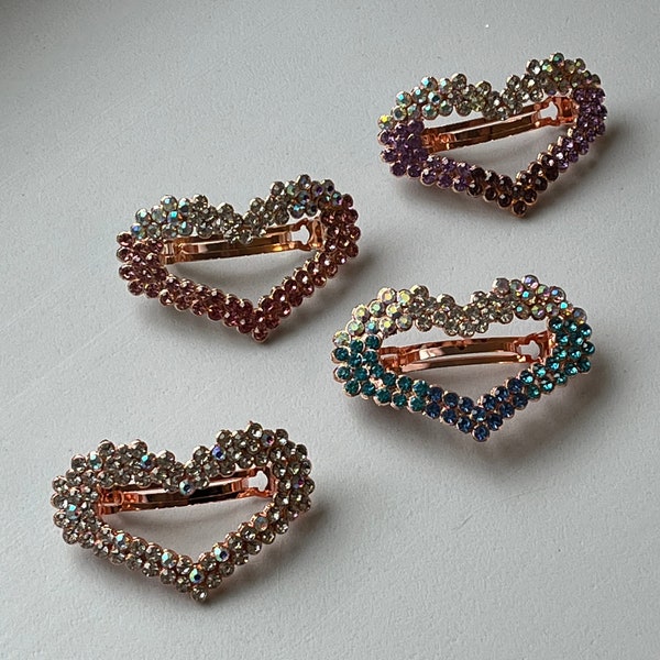 Heart Barrette - Etsy