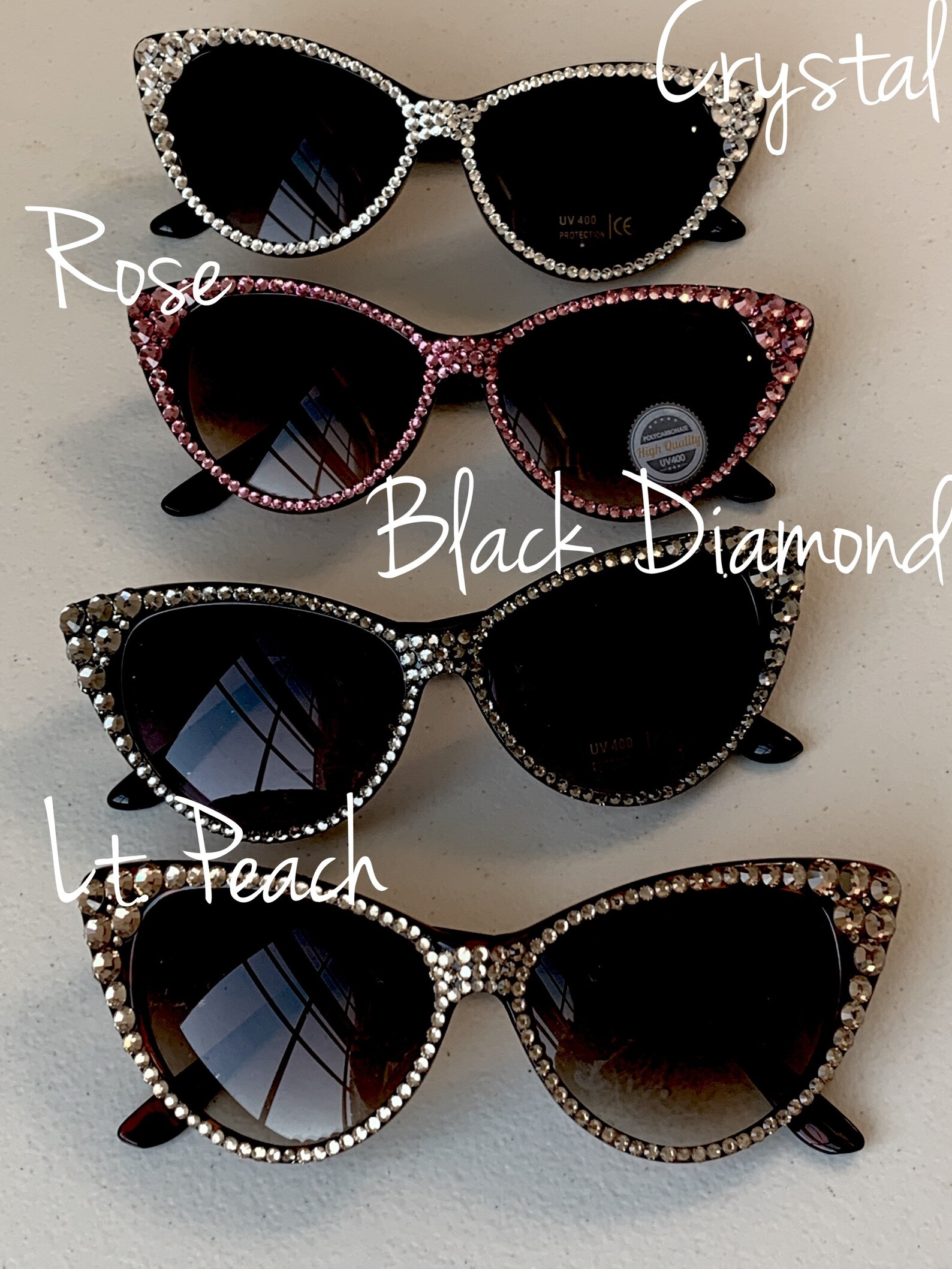 Gorgeous Crystal Rhinestone Cat Eye Glam Sunglasses SUPER - Etsy