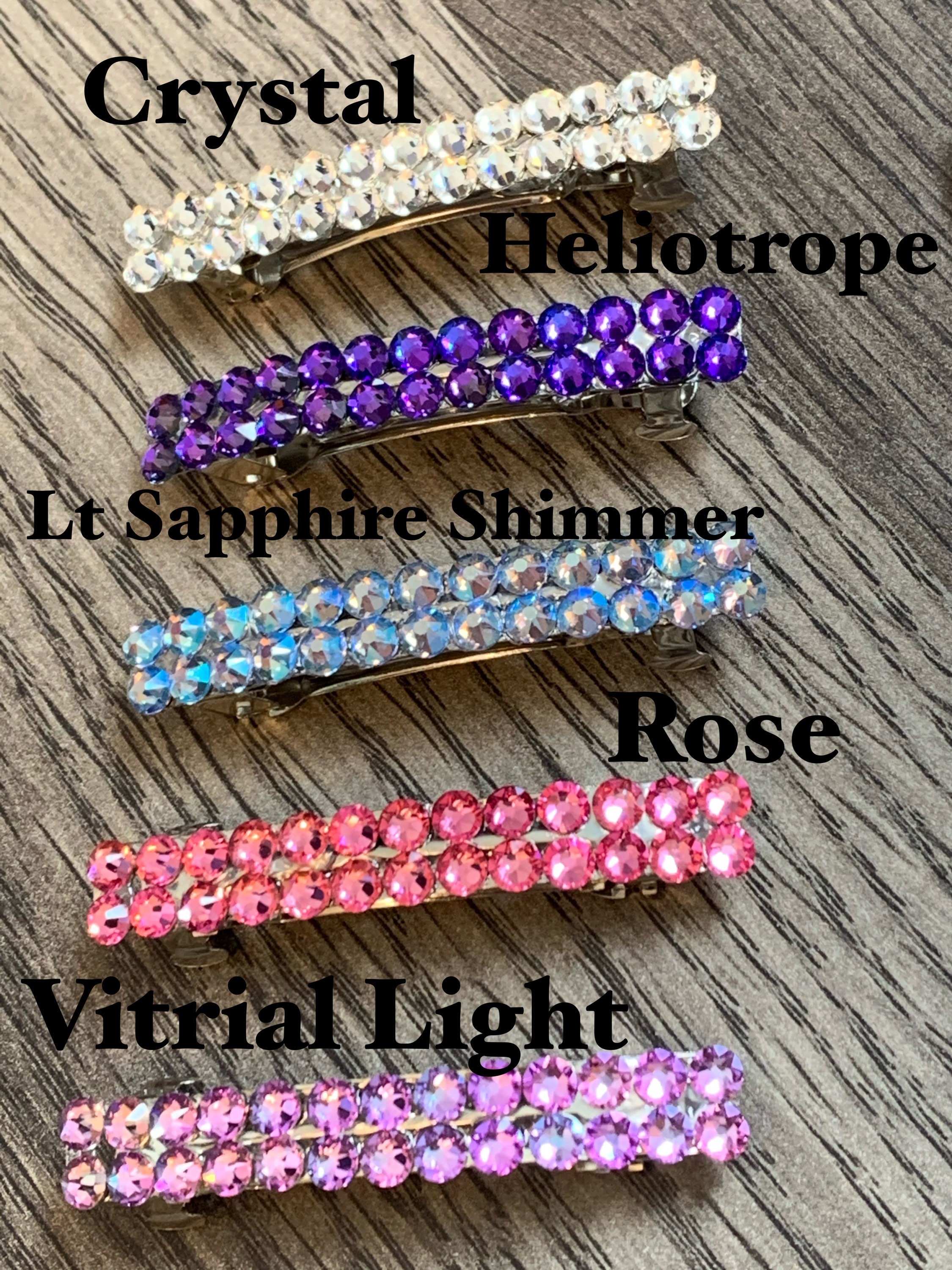 Stunning 2 Inch GLAM Rhinestone Barrette Made With Swarovski Crystals Etsy