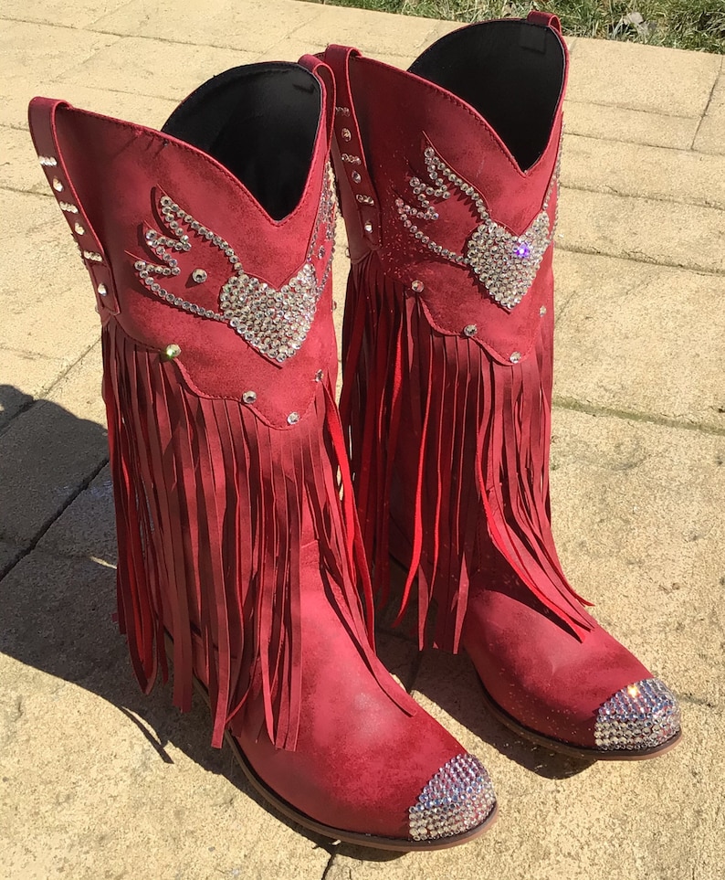 Womens Genuine Swarovski Crystal Rhinestone Cowboy Western - Etsy