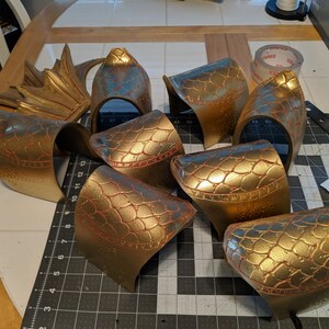 Dragon Scales Embossed Crinet Crest of Neck Foam Armor for Horses or ...