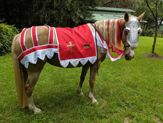 Destrier Horse Costume Medieval Barding Costume Equine | Etsy