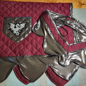 Destrier Horse Costume for Any Size Equine Horse Blanket and Breast ...