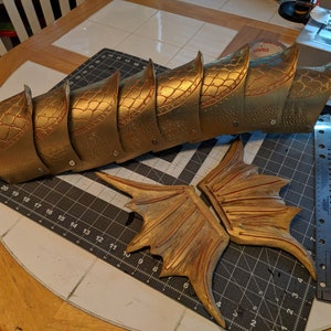 Dragon Scales Embossed Crinet Crest of Neck Foam Armor for Horses or ...