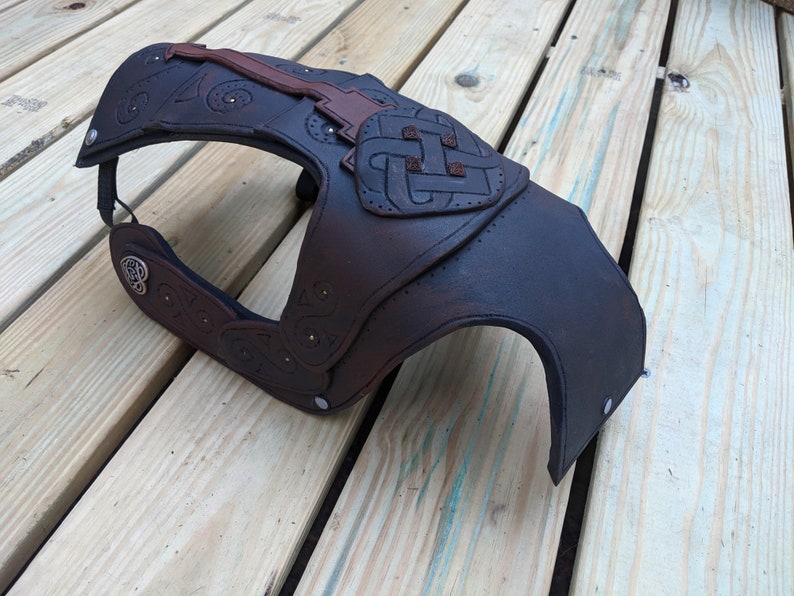 Epic Chanfron Horse Face Armor in Brown Leather Color - Etsy