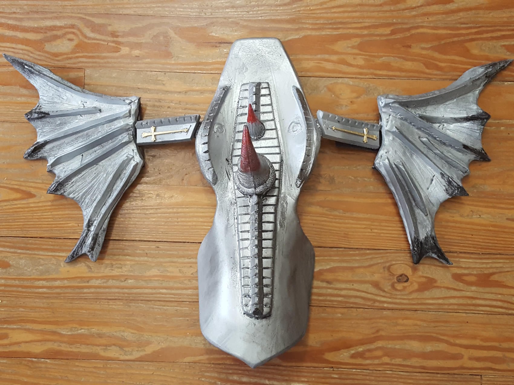 Dragon Slayer Horse Chanfron Face Armor in Silver Medieval | Etsy