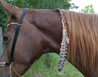 Arrowhead Coup Feather Equine Mane Tail or Hair Ornament - Etsy