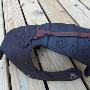 Epic Chanfron Horse Face Armor in Brown Leather Color Medieval Equine ...