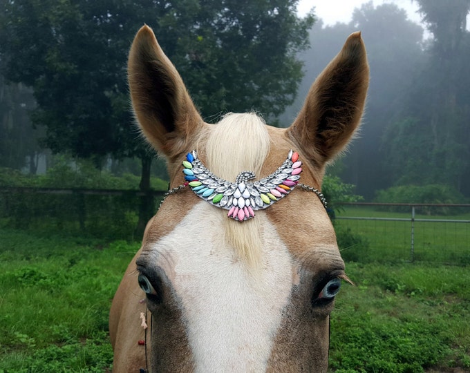 Eagle Bling Browband for Horse or Pony Equine Tack Jewelry Brow Band ...