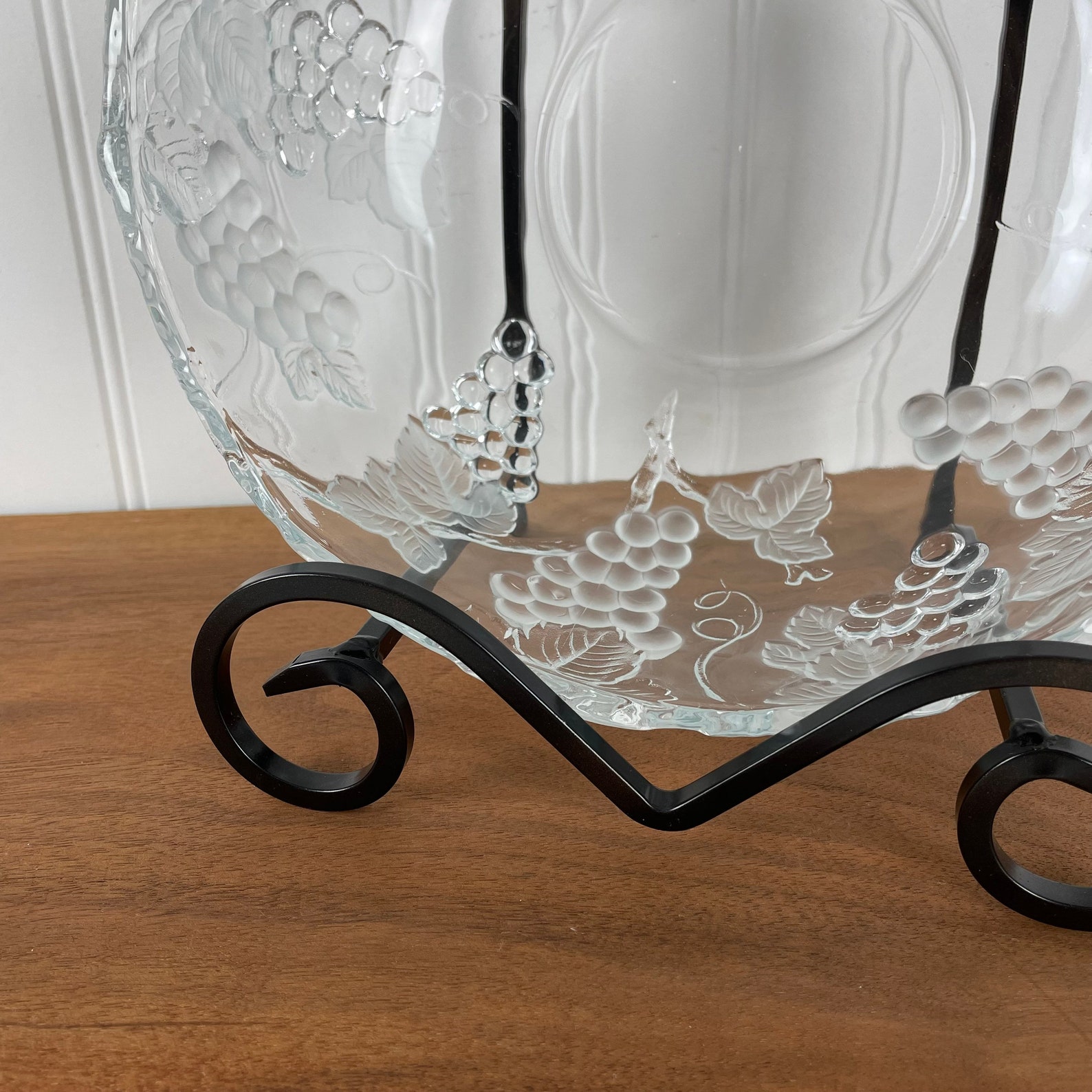 X HEAVY DUTY 5" DEEP Metal Bowl Stand Heavy Platters Art Objects Rocks ...