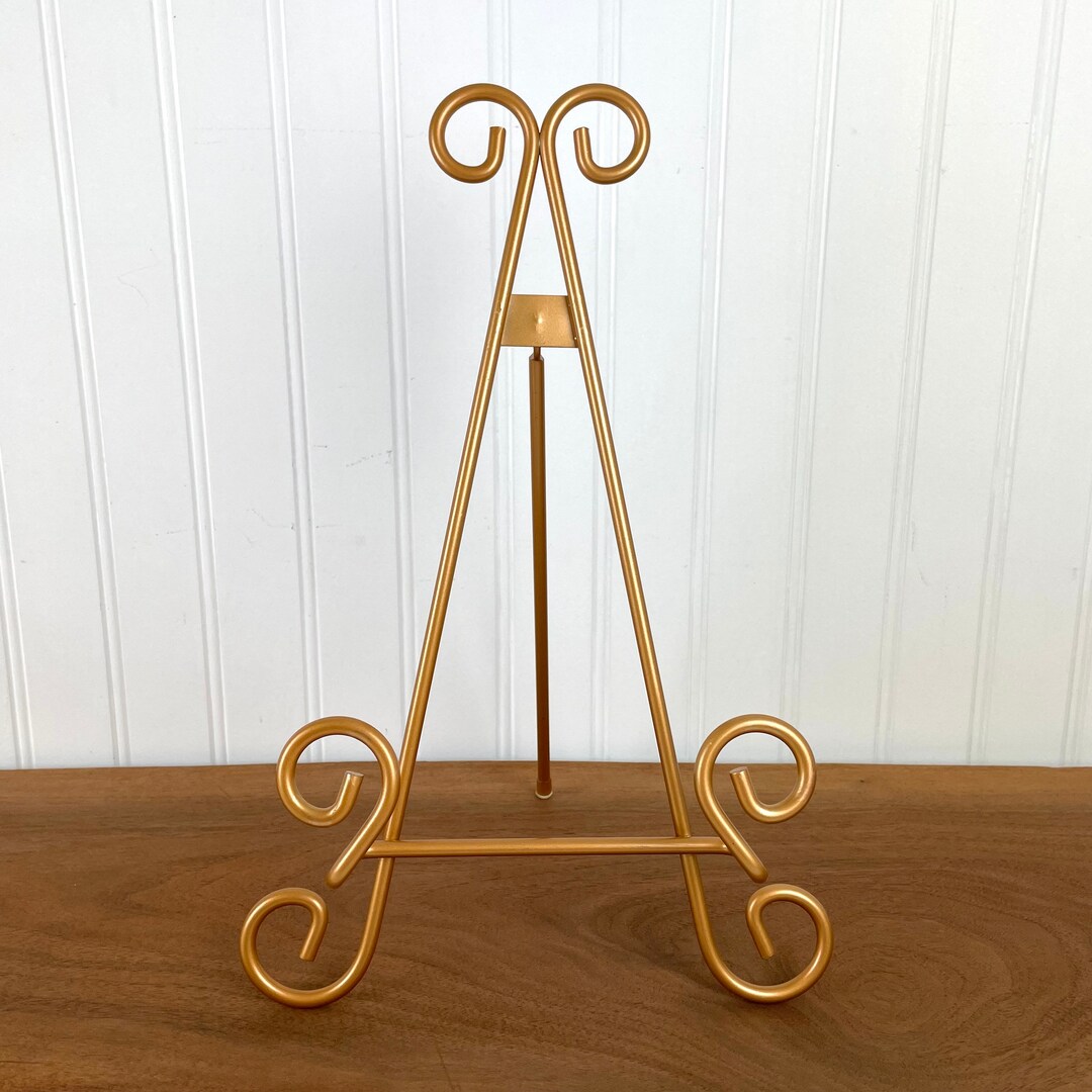 13" ROSE GOLD EASEL Large Metal Tabletop Wedding Display Picture Frames ...