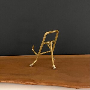 6.5" Tall GOLD TABLE EASEL Small Iron Metal Wedding Christmas Home ...