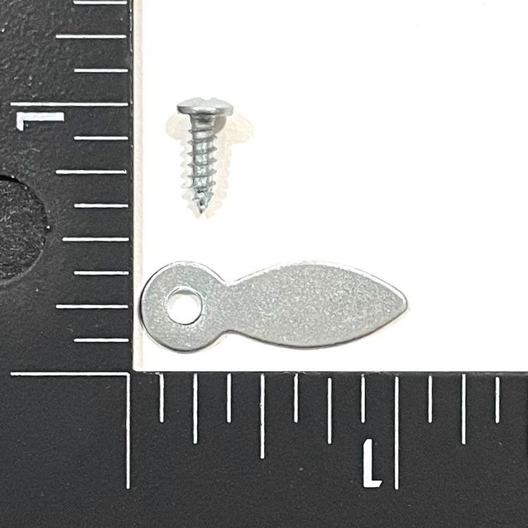 1" TURN BUTTONS W 3/8" Screws - LARGE Flat Silver Metal Tabs for Wood ...