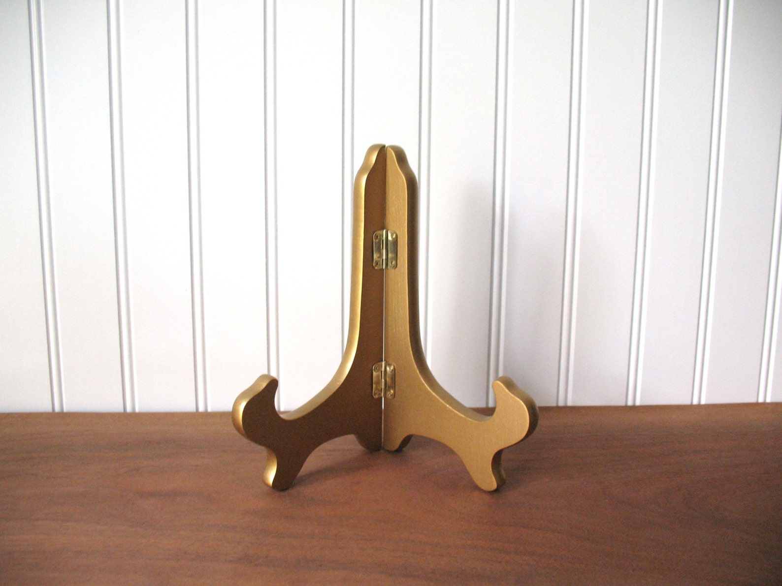 7.25 Tall GOLD EASEL Wood Table Top / Shelf Display - Etsy