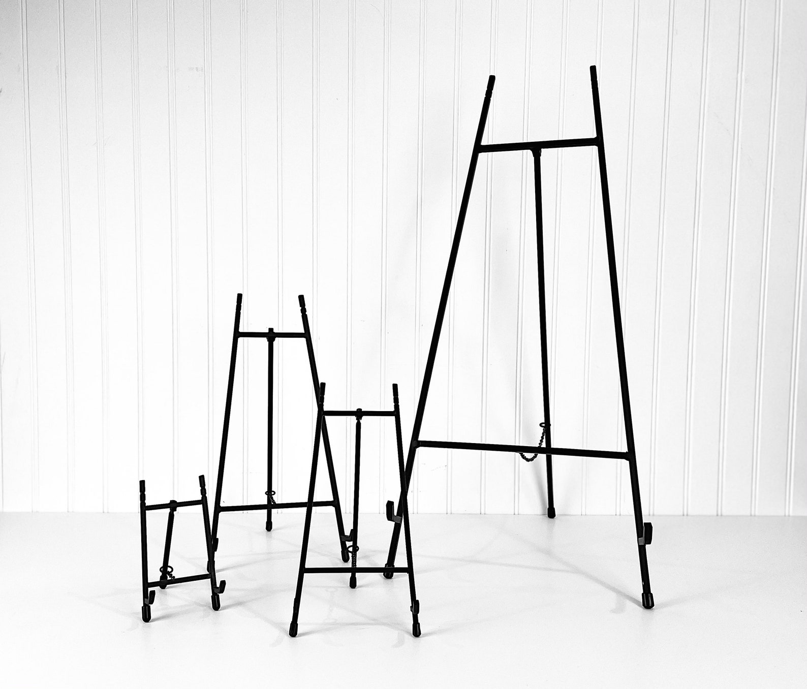 5 TRADITIONAL ART EASEL Small Black Metal Tabletop Shelf - Etsy