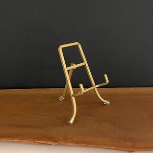 6.5" Tall GOLD TABLE EASEL Small Iron Metal Wedding Christmas Home ...