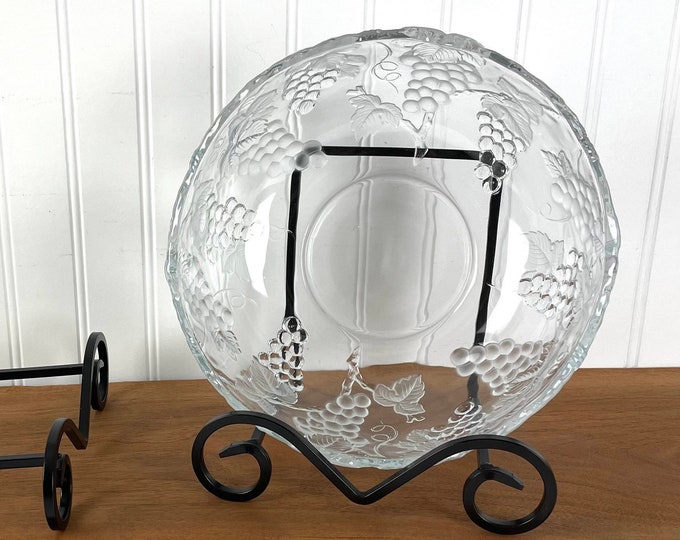 X HEAVY DUTY 5" DEEP Metal Bowl Stand Heavy Platters Art Objects Rocks ...