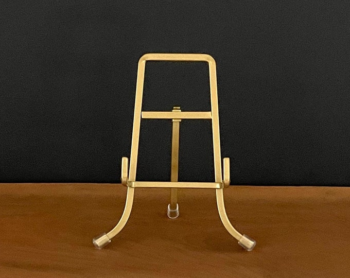 6.5" Tall GOLD TABLE EASEL Small Iron Metal Wedding Christmas Home ...