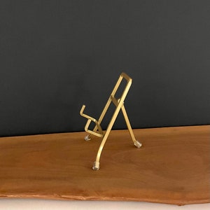 6.5" Tall GOLD TABLE EASEL Small Iron Metal Wedding Christmas Home ...