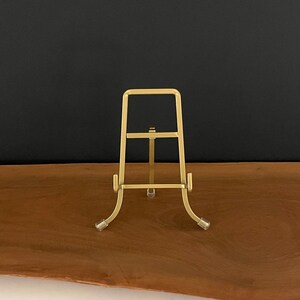 6.5" Tall GOLD TABLE EASEL Small Iron Metal Wedding Christmas Home ...