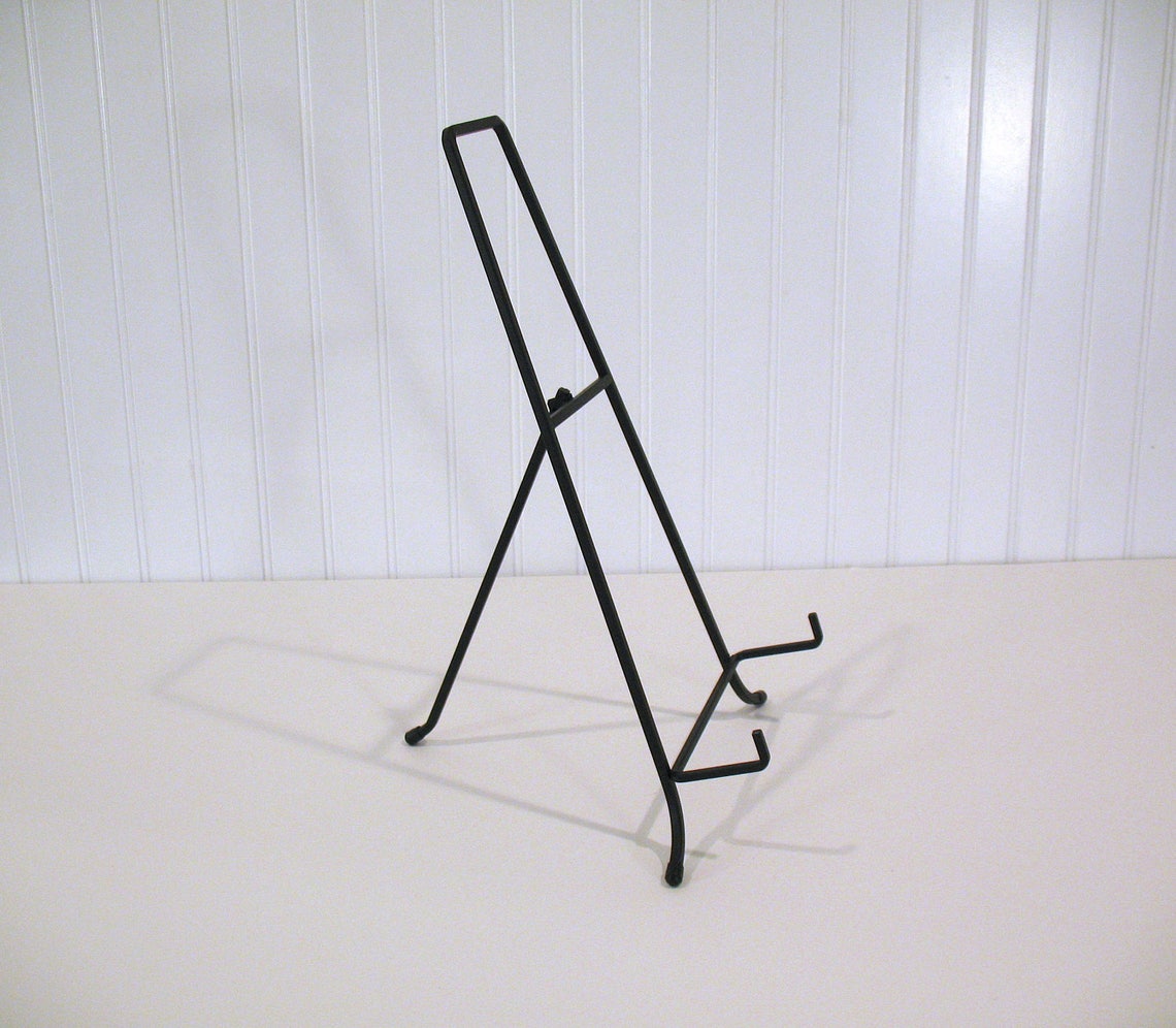 16 Tall TABLE EASEL Large Black Metal Tabletop Home - Etsy