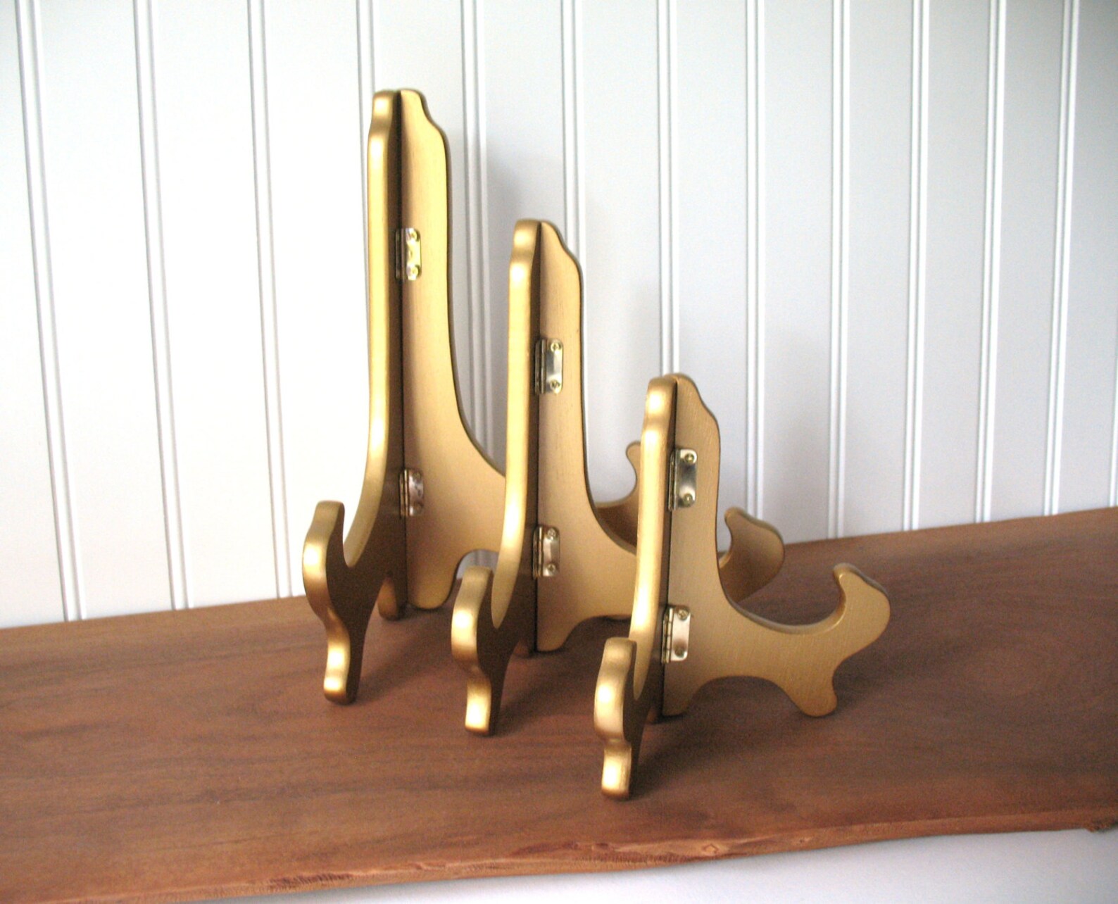 9.25 Tall GOLD EASEL Large Wood Table Top Display | Etsy