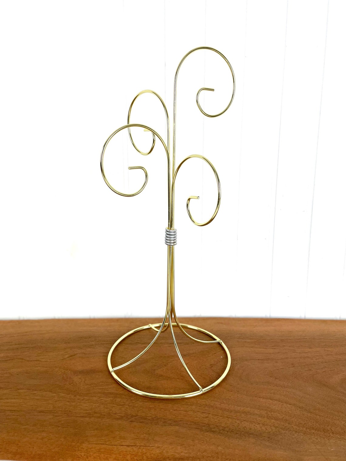 4 Arm BRASS ORNAMENT HANGER Tree Stand Metal Wire Holder Hang - Etsy
