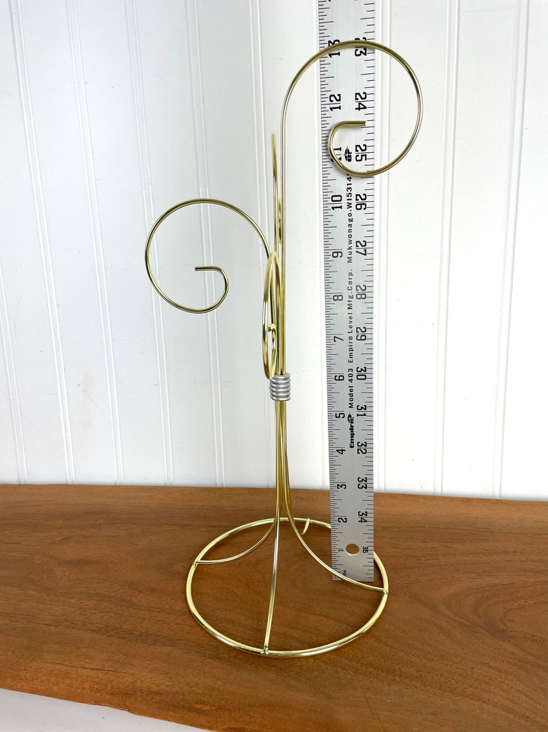 4 Arm BRASS ORNAMENT HANGER Tree Stand Metal Wire Holder Hang - Etsy